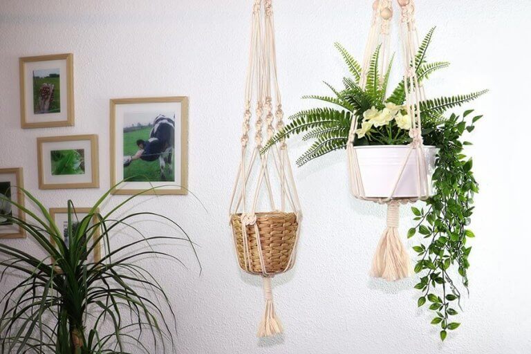 Macetero Macramé Basic - Entre ovejas y yo